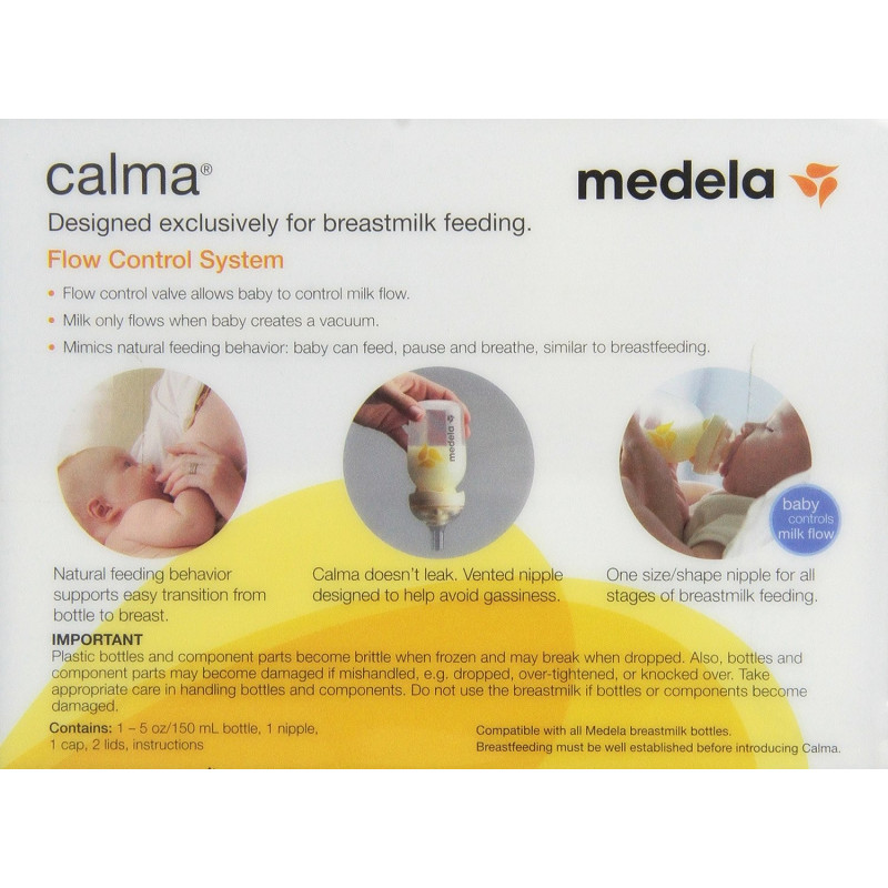 Medela Calma Breastmilk Feeding Set with 5 oz Bottle - Amedsupplies.com