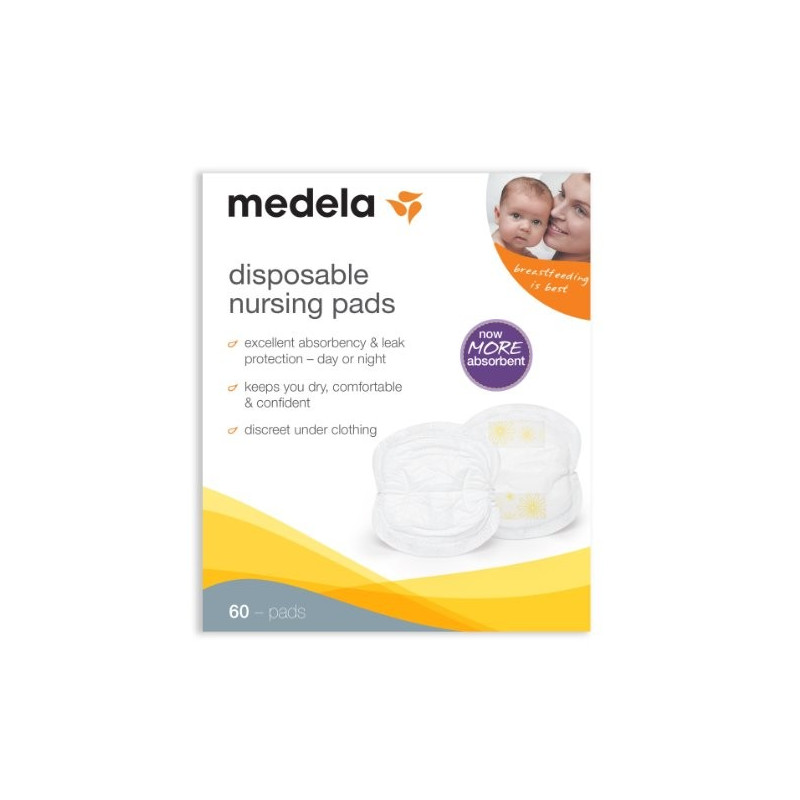 Medela Disposable Nursing Bra Pads, 60 Count - Amedsupplies.com